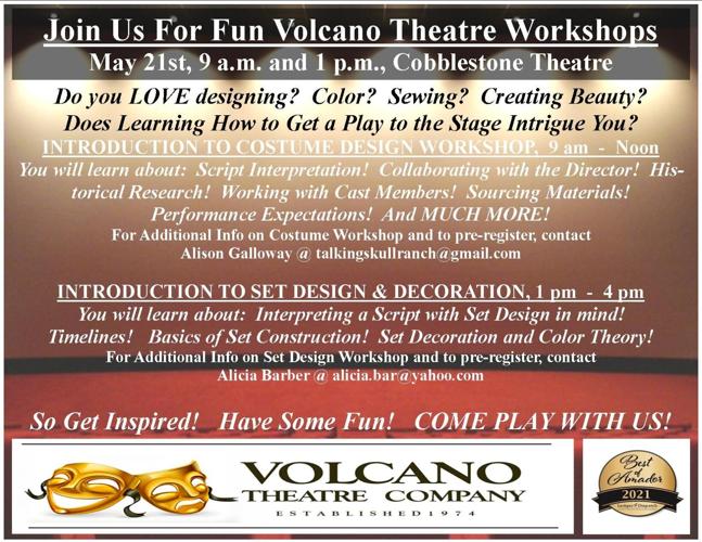 Join the Fun at Volcano Theatre Workshops — Saturday, May 21st | On the ...