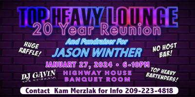 Top Heavy Lounge 20 Year Reunion and Fundraiser for Jason Winther ...