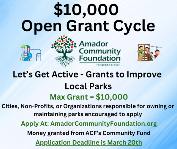 Amador Community Foundation highlights last year’s Open Grant winners ...
