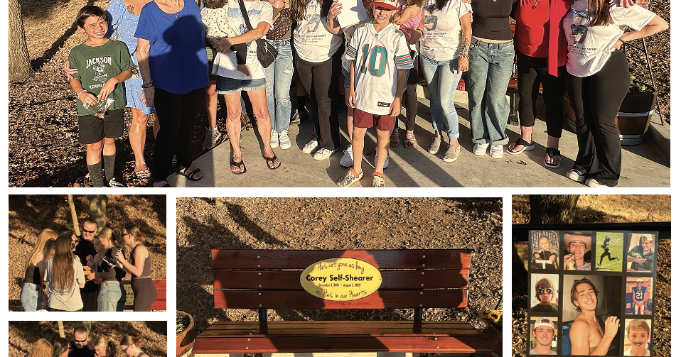 Corey Self-Shearer Memorial Bench | Roots | ledger.news