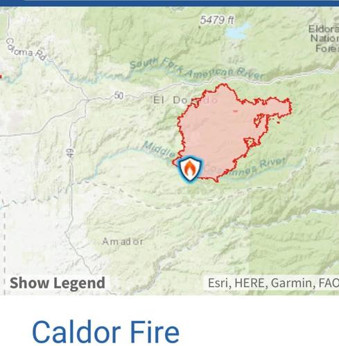 Caldor Fire Update, Amador & El Dorado Counties — As of 7:45 AM ...