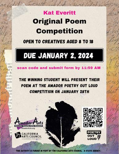 Amador County Arts Council Hosts Original Poem Competition In Honor Of ...