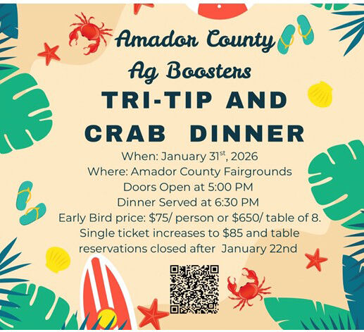 Amador County Ag Boosters Tri-tip & Crab Dinner — Saturday, January 31 ...