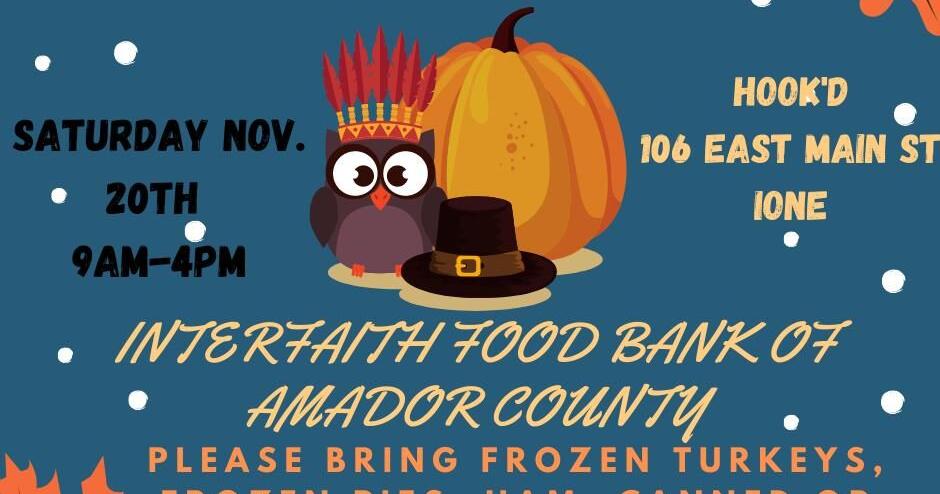 2nd Annual Ione Turkey and Food Drive — Saturday, November 20 | On the ...