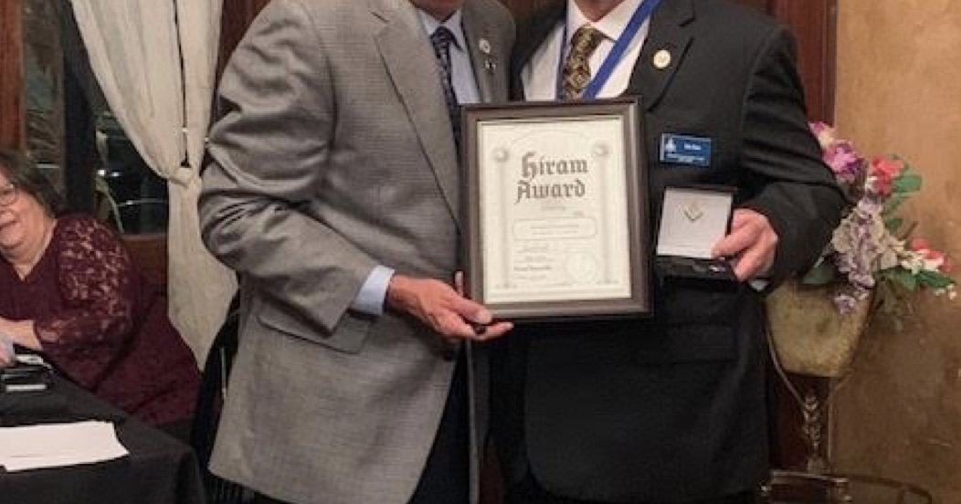 Masonic Hiram Award presented to Brother Kenneth Hunt | Roots | ledger.news