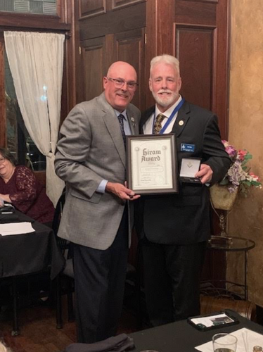Masonic Hiram Award presented to Brother Kenneth Hunt | Roots | ledger.news