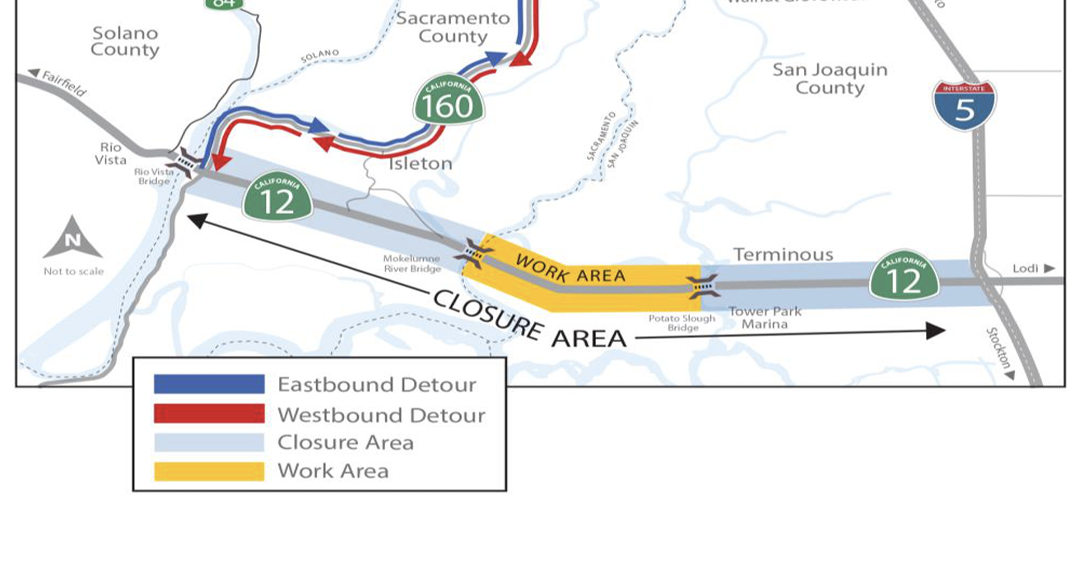 CALTRANS: San Joaquin Delta: Second Weekend 55-Hour Closure of SR-12 ...