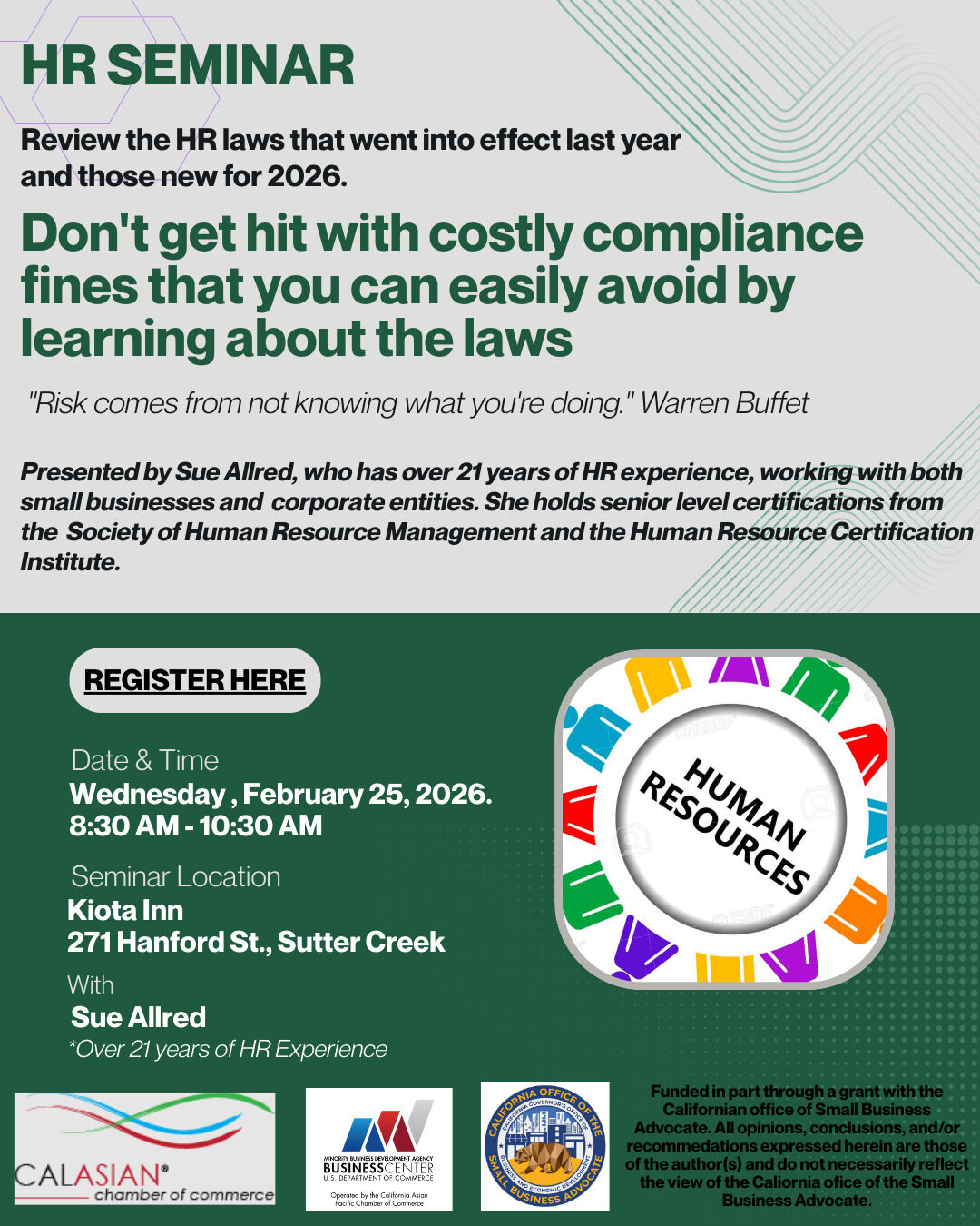 HR Seminar — Wednesday, February 25 | On the Vine | ledger.news