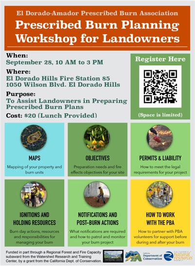 El Dorado Amador Prescribed Burn Association hosts Prescribed Burn ...