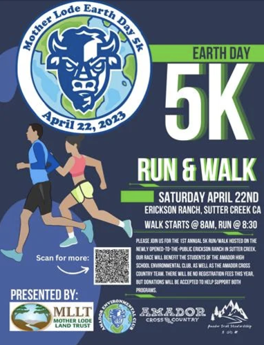 Mother Lode Earth Day 5K Run & Walk — Saturday, April 22 | On the Vine ...