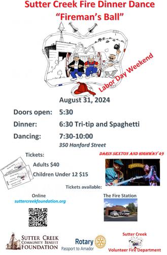 Sutter Creek Fire Department Dinner Dance/Fireman’s Ball | On the Vine ...