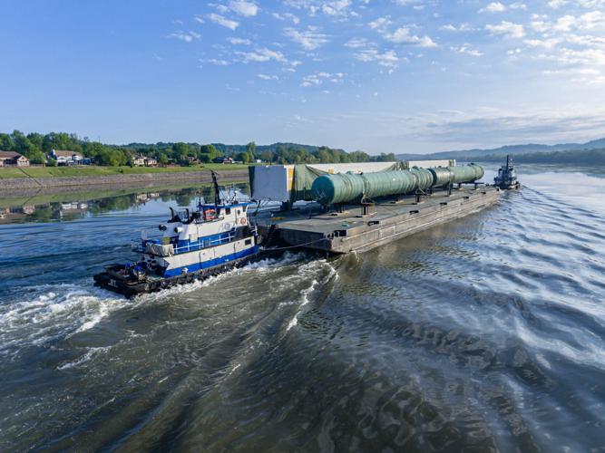 Tug boat, towboat used in unique tow of equipment to Nucor | Lincoln ...