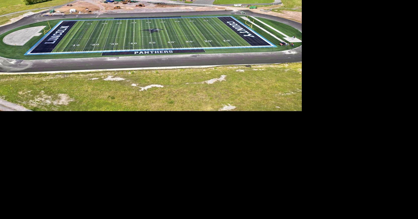 Turf installed at new Lincoln County football stadium | Sports ...
