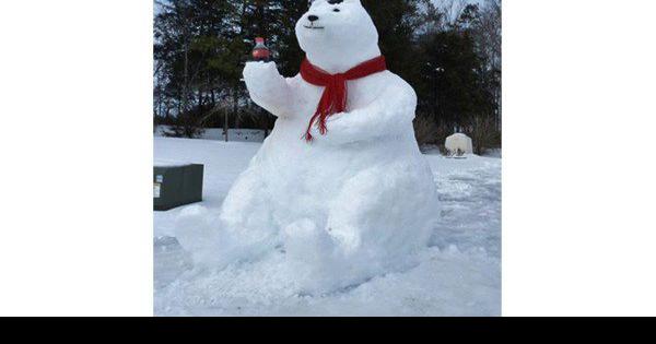 Man’s icy creation far from average snowman | Top | lincolntimesnews.com