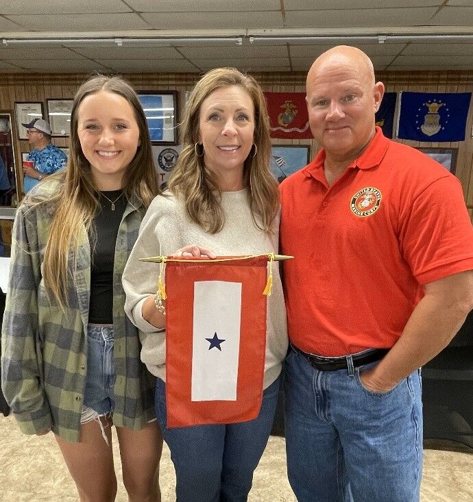 Heavner family receives Blue Star Banner | Cherryville Eagle ...