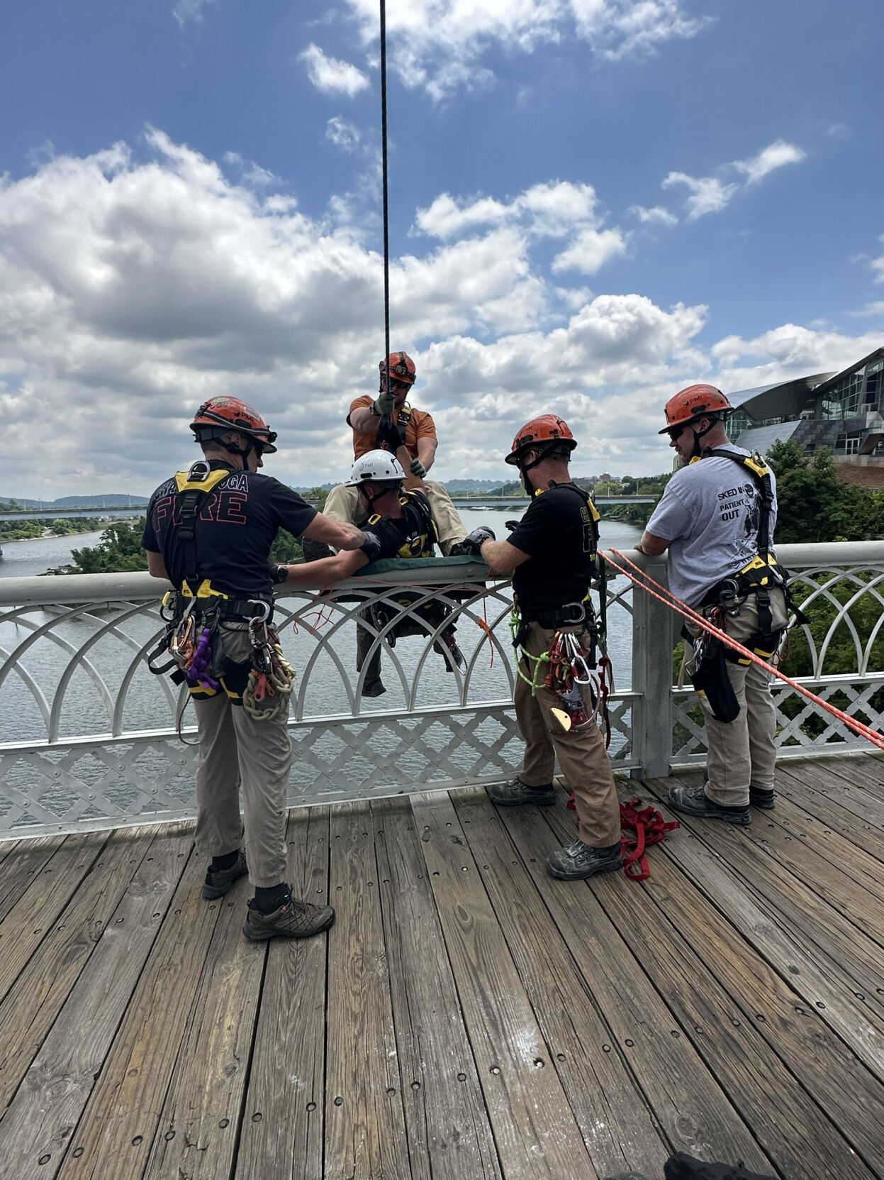 Chattanooga Fire Department special operations preparing for bridge ...