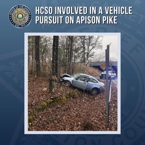 Man faces multiple charges after pursuit in Apison Pike Wednesday ...