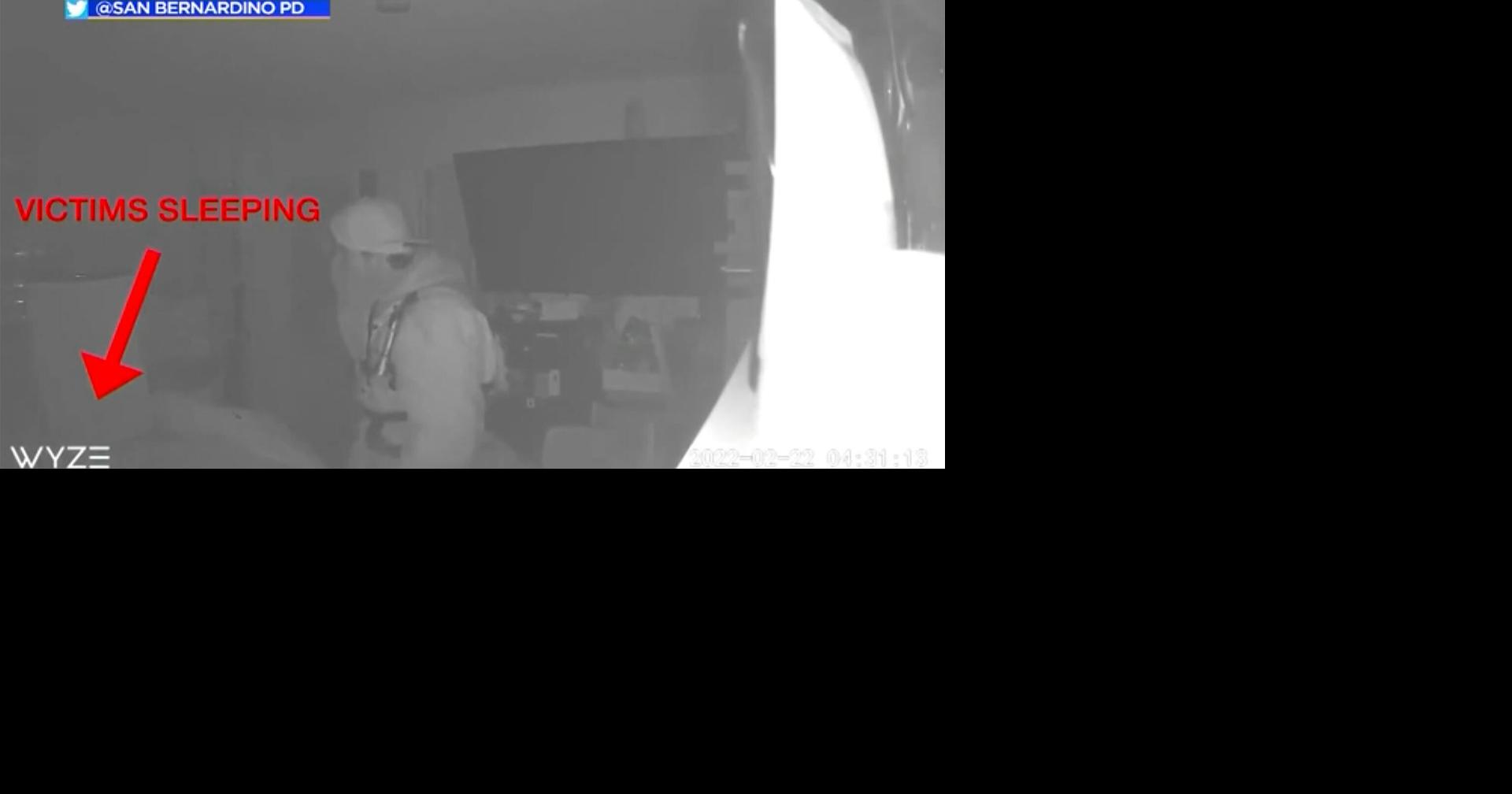 Caught on video: intruder stands over residents as they sleep ...