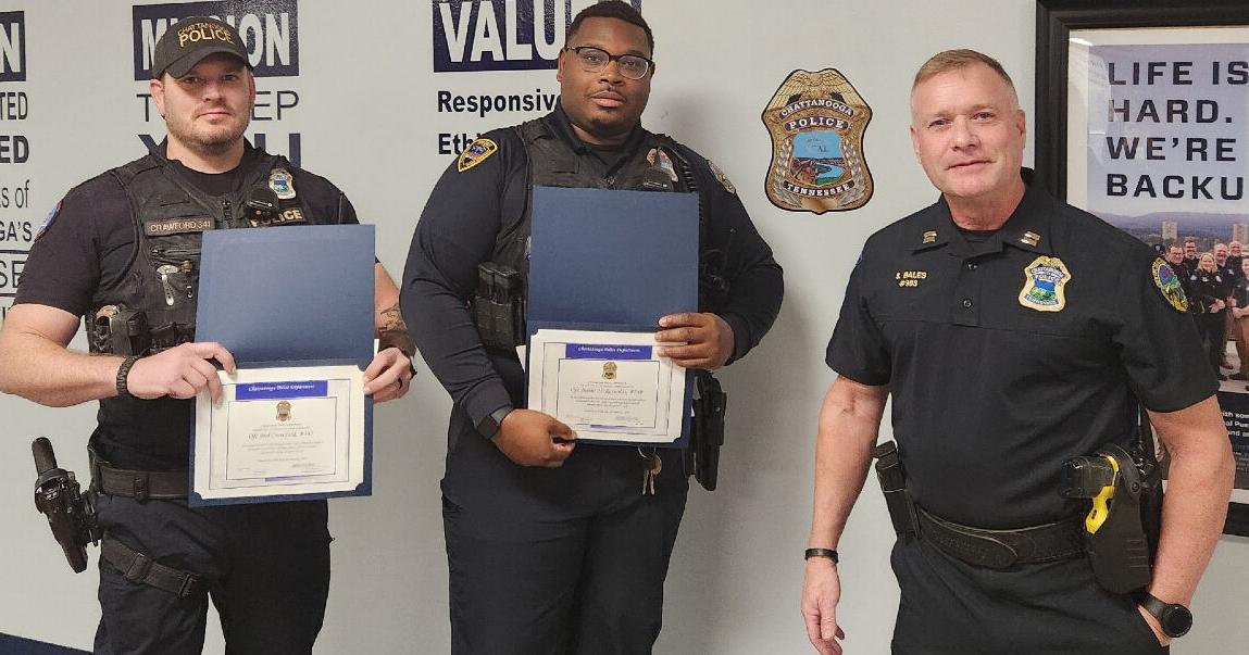 Chattanooga Police Department honors officers for saving shooting ...