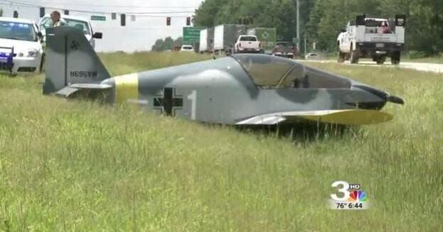 Small plane with WWII Nazi design lands on Georgia highway ...