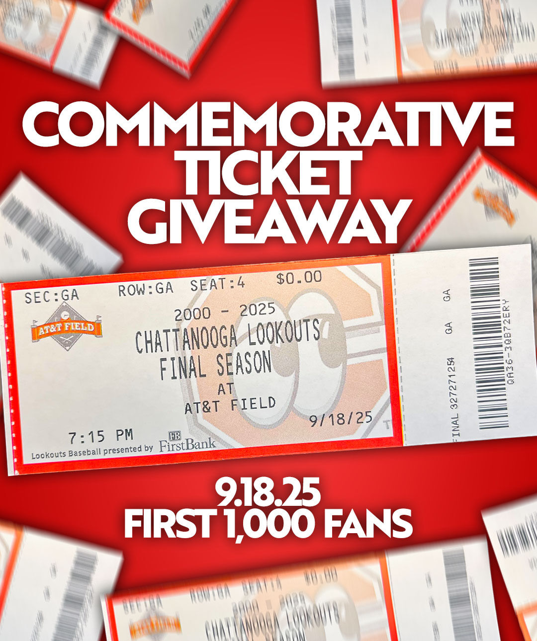 Chattanooga Lookouts’ Last Season Commemorative Ticket | Local News ...