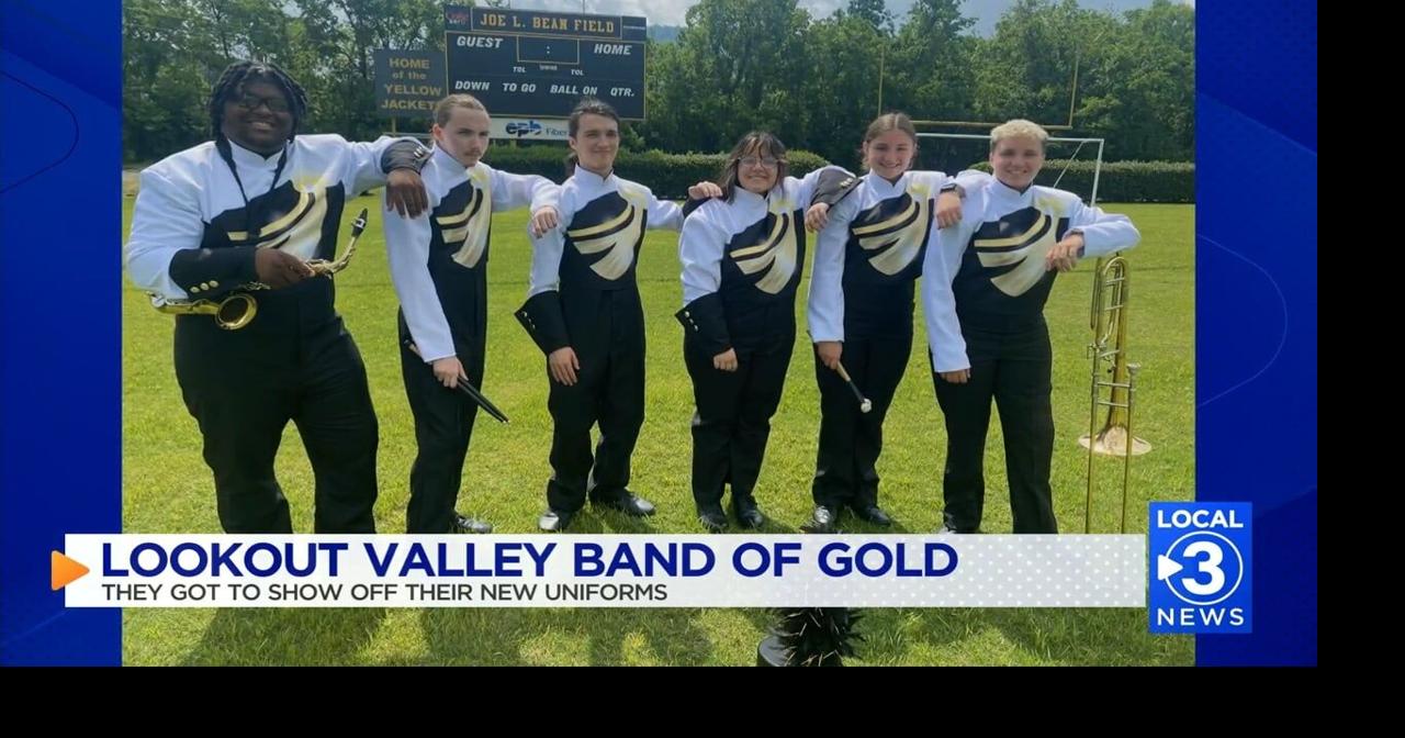 Lookout Valley Band of Gold shows off brand new uniforms at Armed ...