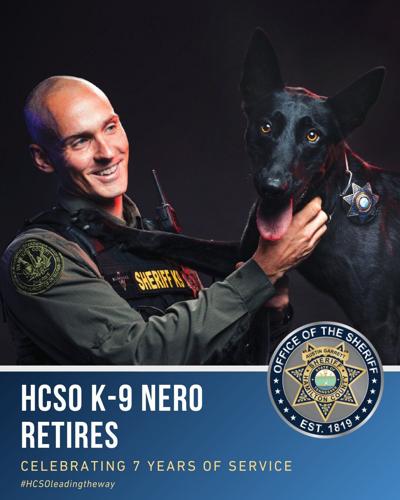 HCSO K-9 retires after six years of service | Local News | local3news.com
