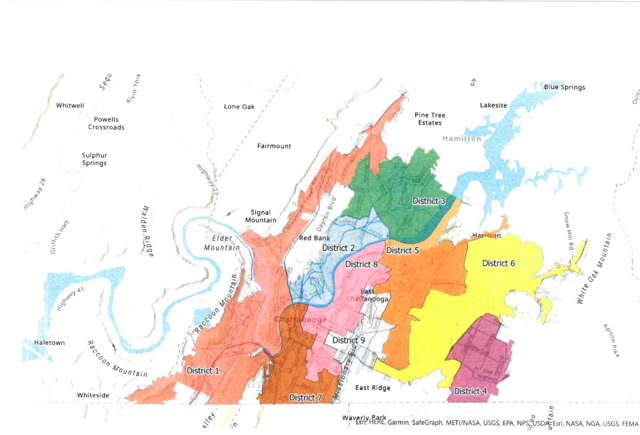Chattanooga City Council approves new redistricting map on Tuesday ...