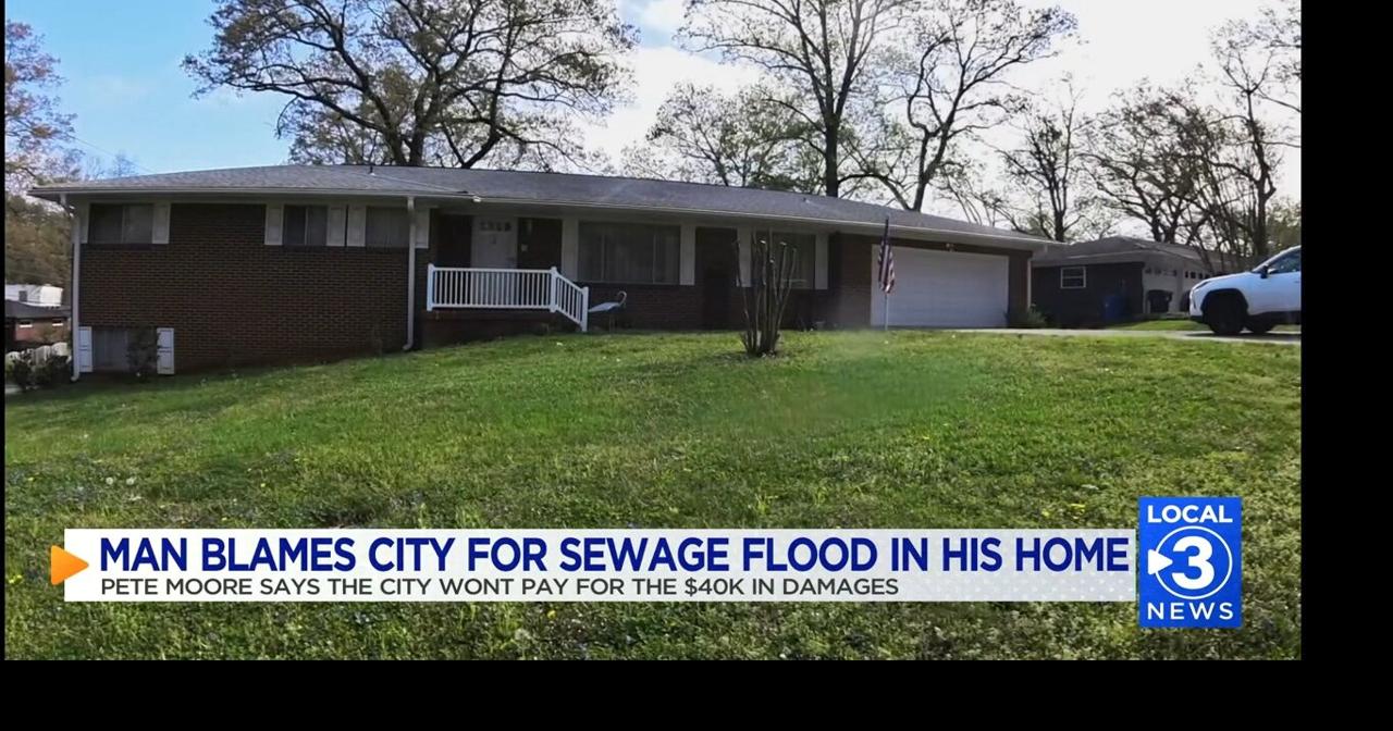 Chattanooga man blames city for sewage flood heavily damaging home ...