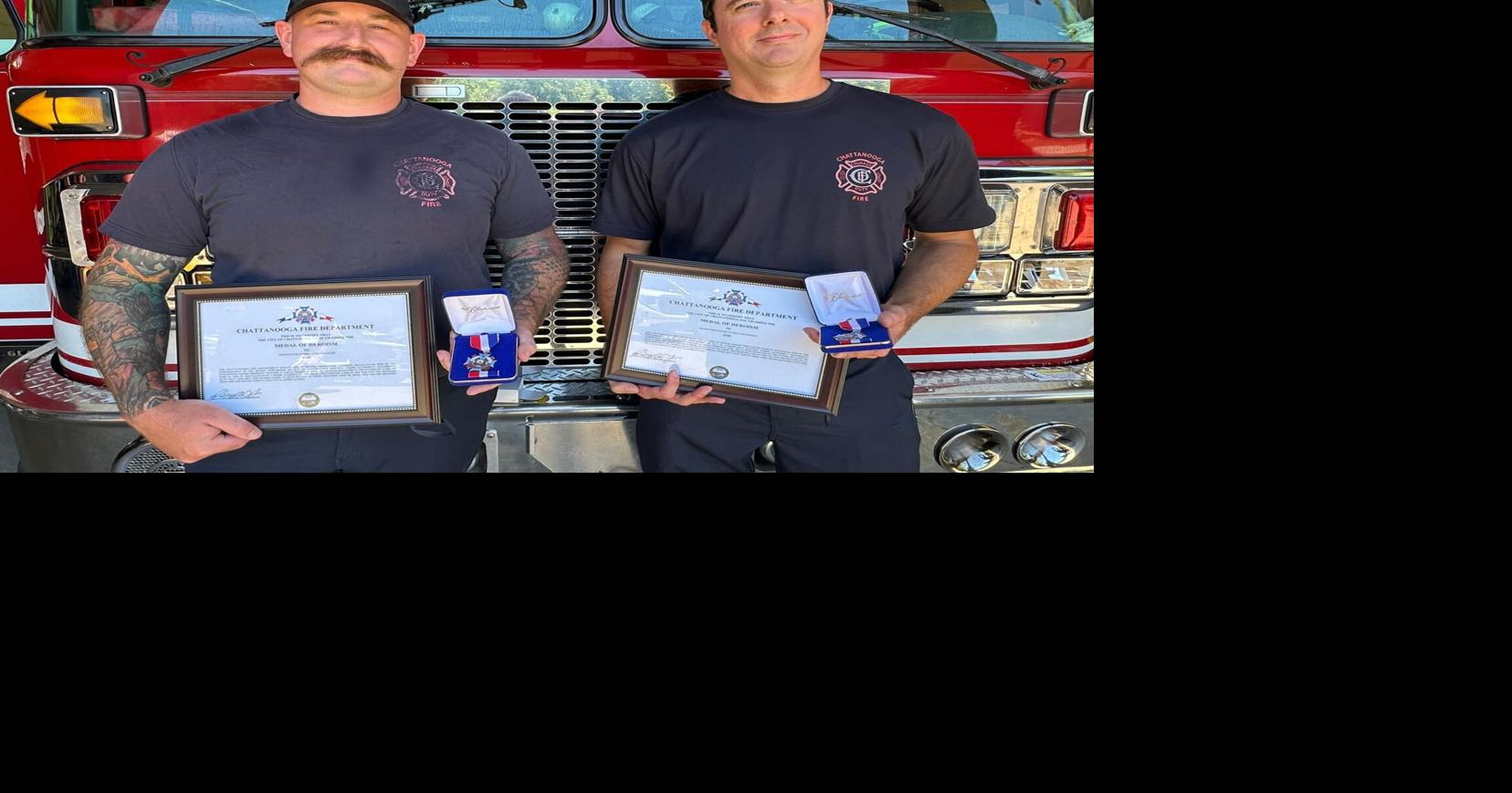 Chattanooga firefighters honored after saving two people in house fire ...