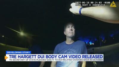 UPDATE: Body cam video shows Tre Hargett's roadside sobriety test ...