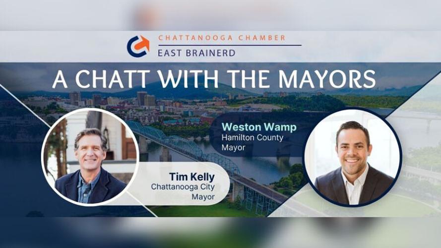 Chattanooga Mayor Tim Kelly, Hamilton County Mayor Weston Wamp ...