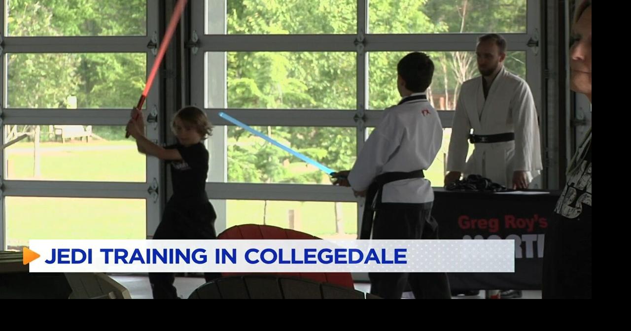 WATCH: Padawans of all ages practice their moves at Collegedale's Jedi ...
