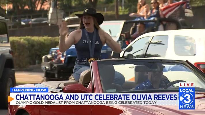 Chattanooga's Olympic Gold Medalist Olivia Reeves honored with parade ...