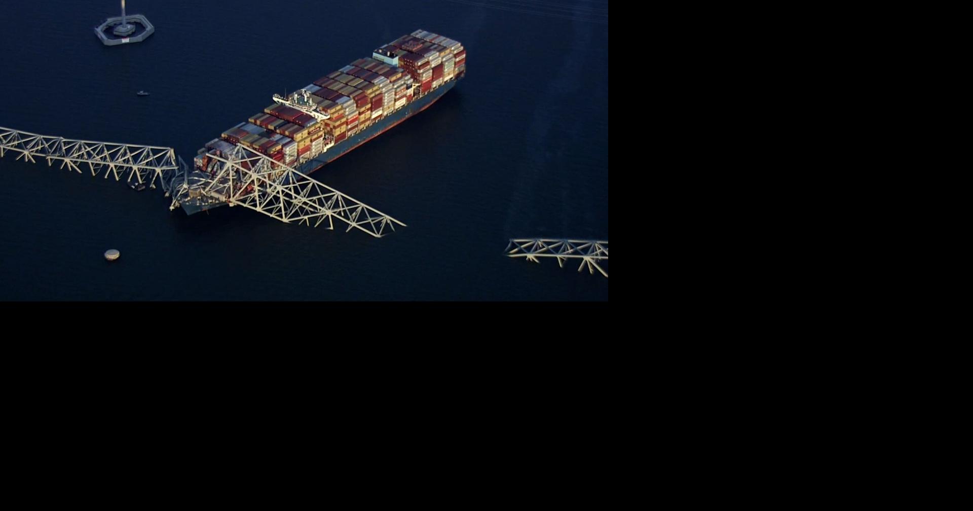 Cargo ship lost power before colliding with Baltimore bridge; 6 ...