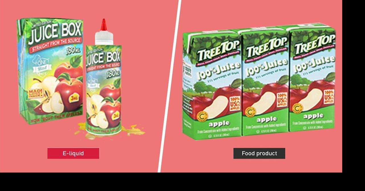 FDA warns liquid nicotine packets resemble juice boxes, candy | What's ...