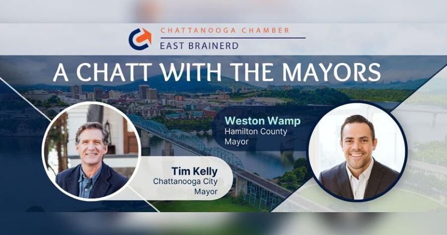 Chattanooga Mayor Tim Kelly, Hamilton County Mayor Weston Wamp ...
