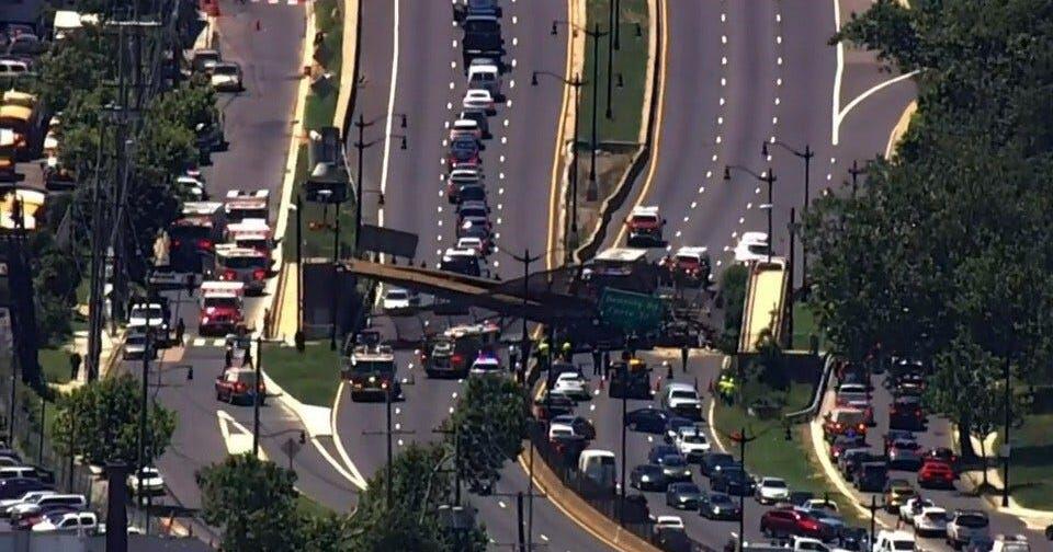 3 injured after pedestrian bridge collapses in Washington DC ...