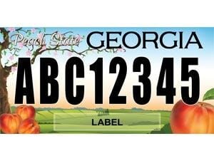 It's a peach of a plate, new GA license plate unveiled | What's ...