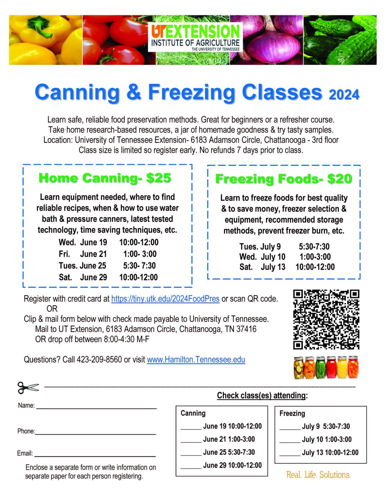 UT Extension Canning and Freezing Classes - Summer Schedule | Regional ...