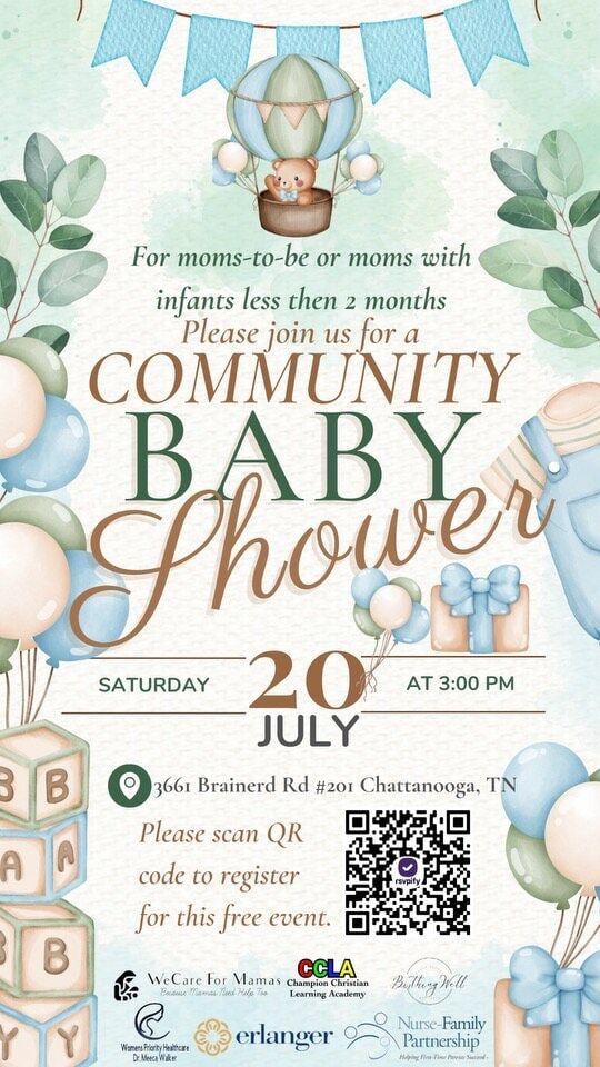 Free Community Baby Shower to be held for pregnant or recent moms ...