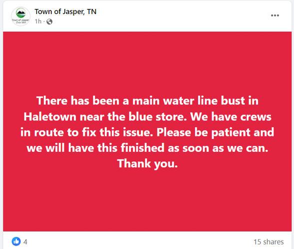 Main water line bust in Haletown | Local News | local3news.com