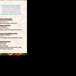 Free spring break activities from Hamilton County Parks & Rec | Local ...