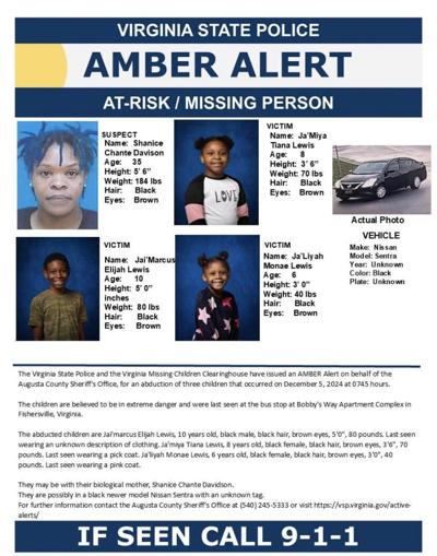 TBI helping with Amber Alert for three abducted VA children; may be in East TN | Local News ...