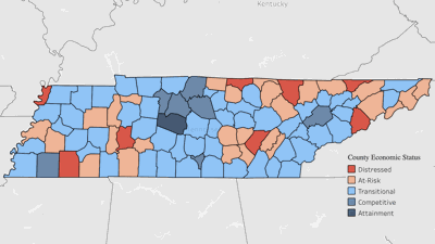 Tennessee has lowest number of 'distressed' counties in state history ...