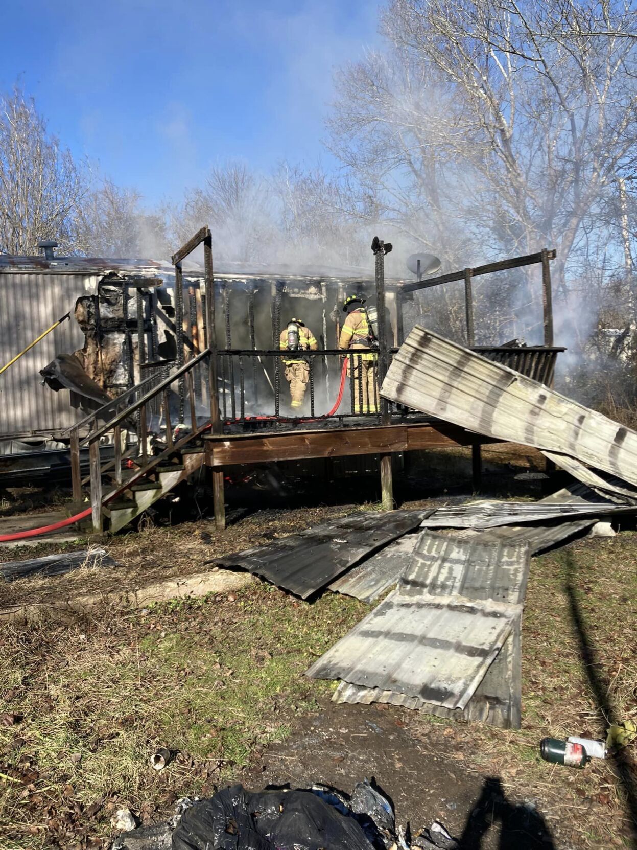 Dunlap mobile home left severely damaged by morning fire | Local News ...