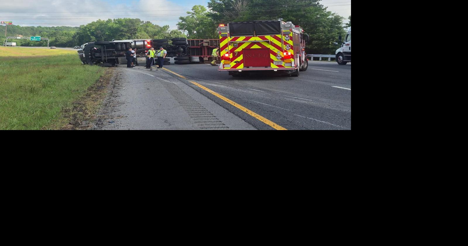 Lanes reopen on I-75 in Whitfield Co. after tractor-trailer flips ...