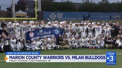 Marion County Warriors top Milan Bulldogs in 2A Bluecross Bowl, win ...