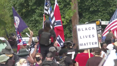 Stone Mountain protests bring strong words, crowds but no arrests ...