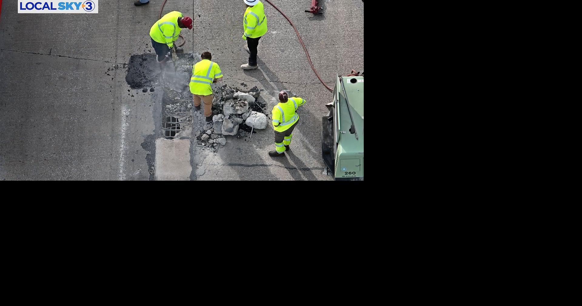 UPDATE: All lanes of traffic open on I-24 west after TDOT patches hole ...